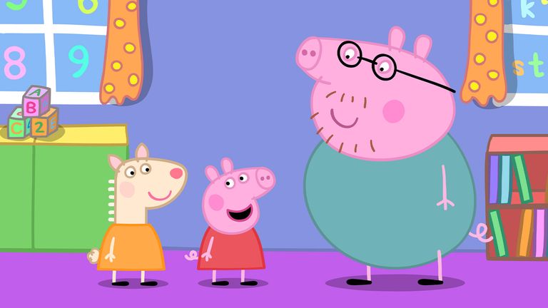 Talking peppa pig store